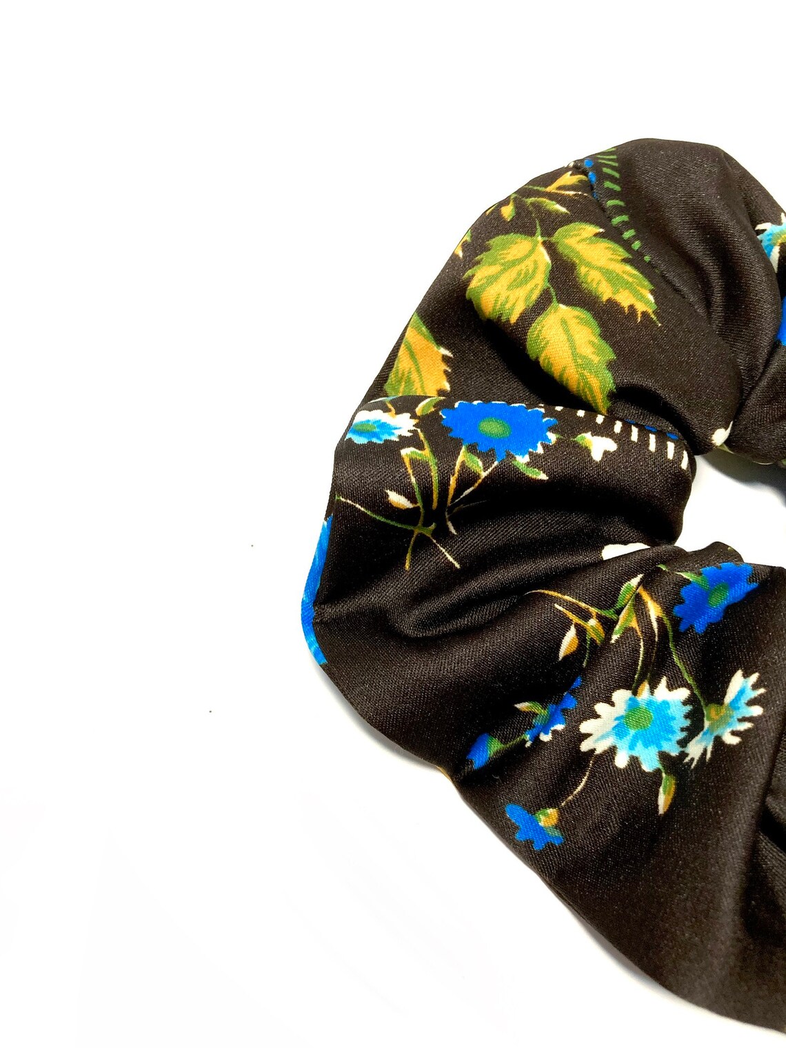 Floral Scrunchie, Floral Elastics, Unique Hair Ties, Zero Waste ...