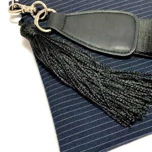 Navy Bag With Tassel Unique Messenger Bag Zero Waste - Etsy