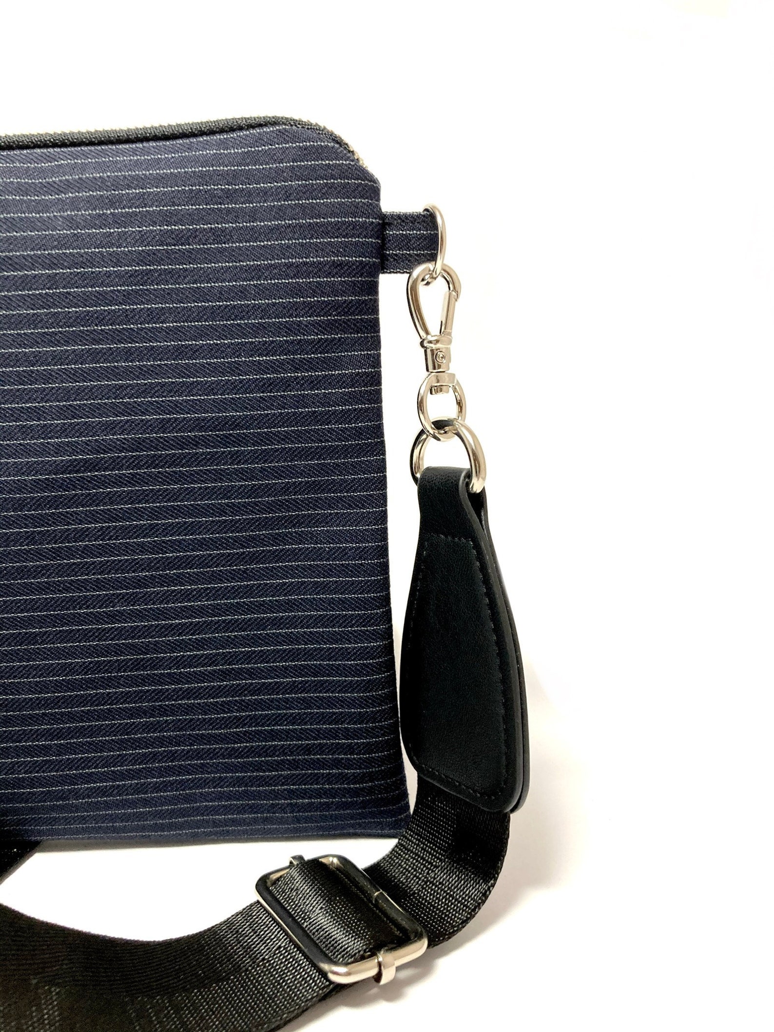 Navy Bag With Tassel Unique Messenger Bag Zero Waste - Etsy