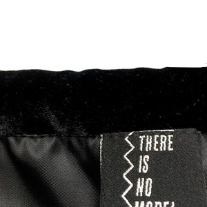 Black velvet bag velvet pouch recycled bag black boho bag | Etsy