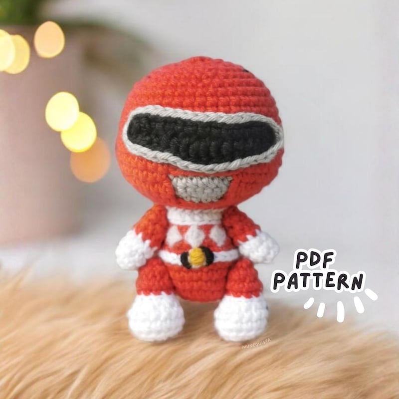 Red Power Ranger Doll - Etsy