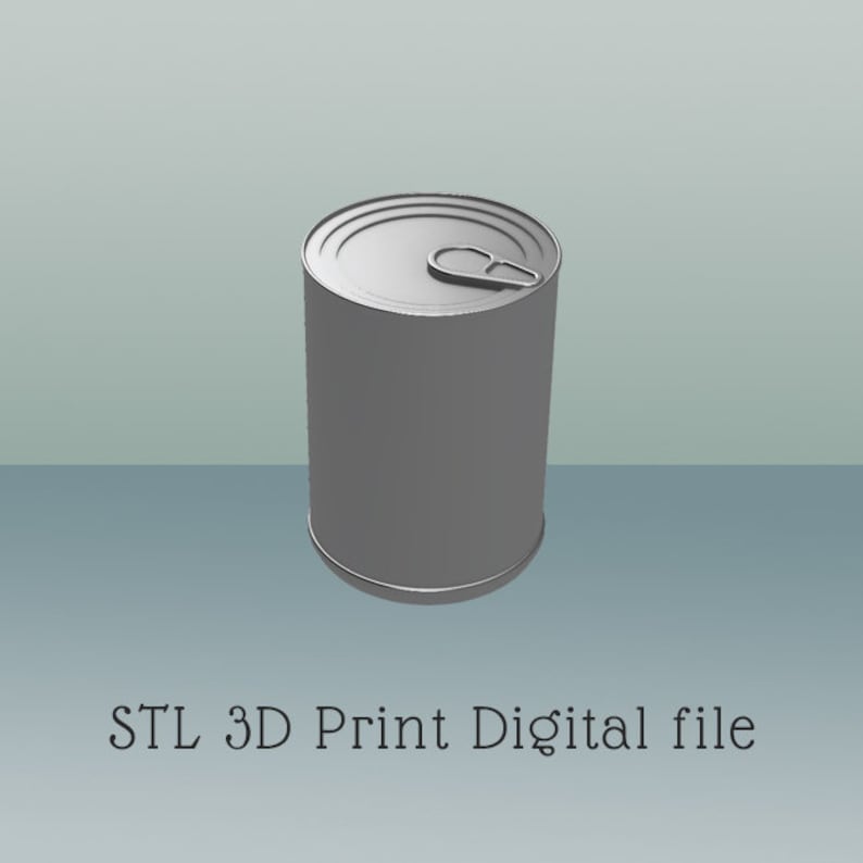3D Print File Dollhouse Miniature Tin Canned Foods STL Digital Download ...
