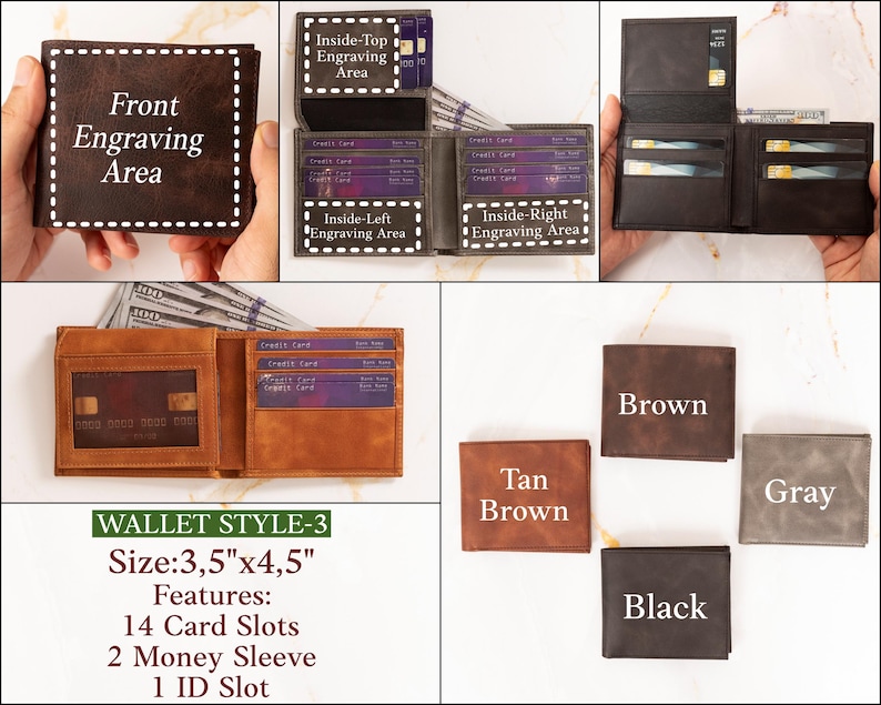 Personalized Hockey Name Wallet Gifts Hockey Player, Custom Hockey ...