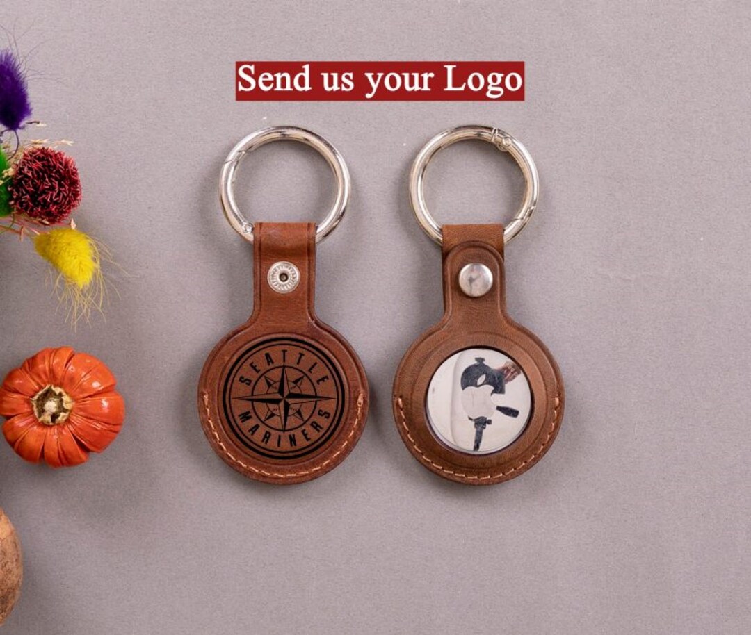 AirTag Holder, AirTag Keychain, AirTag Case, Leather AirTag Keychain ...