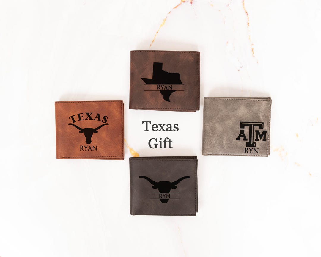 Personalized Texas State Wallet Gifts Mens, Custom Texas Lovers Gifts ...