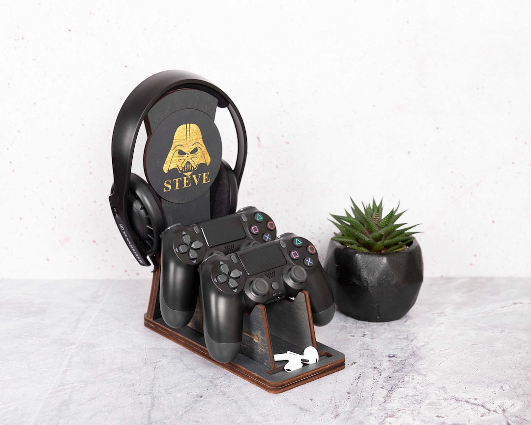 Christmas Gift Star Wars Inspired Controller Headset Stand Wood, Cool ...