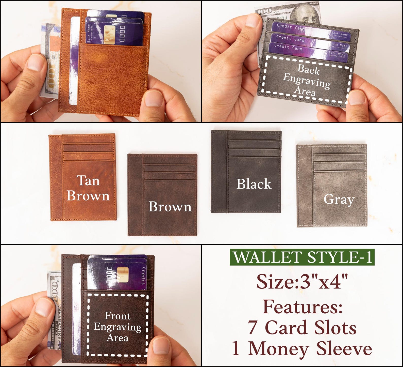 Custom Pilot's Name Wallet Christmas Gifts Idea, Personalized Leather ...