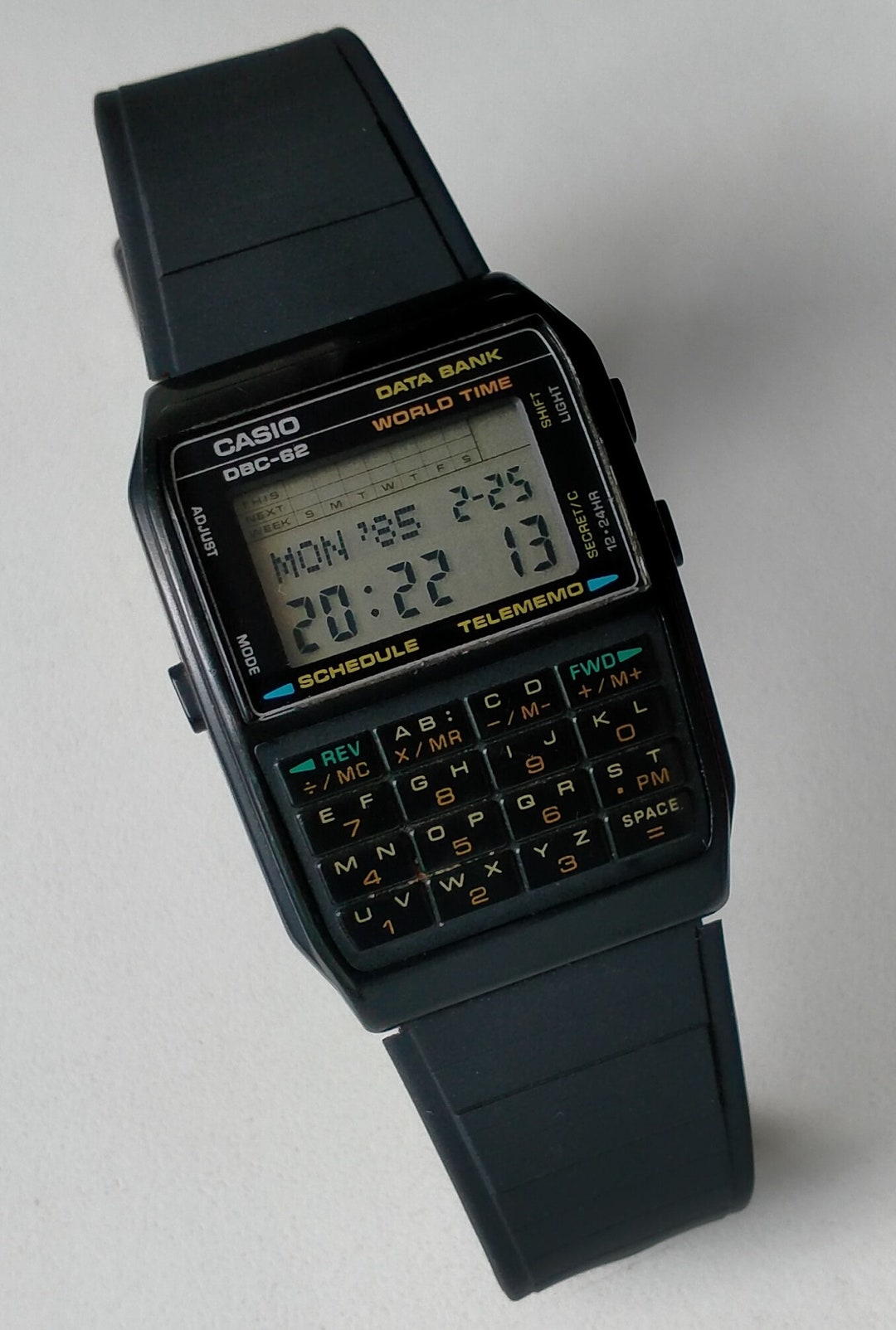 Casio DBC-62 Calculator. Data Bank. World Time. Module 676. Vintage ...