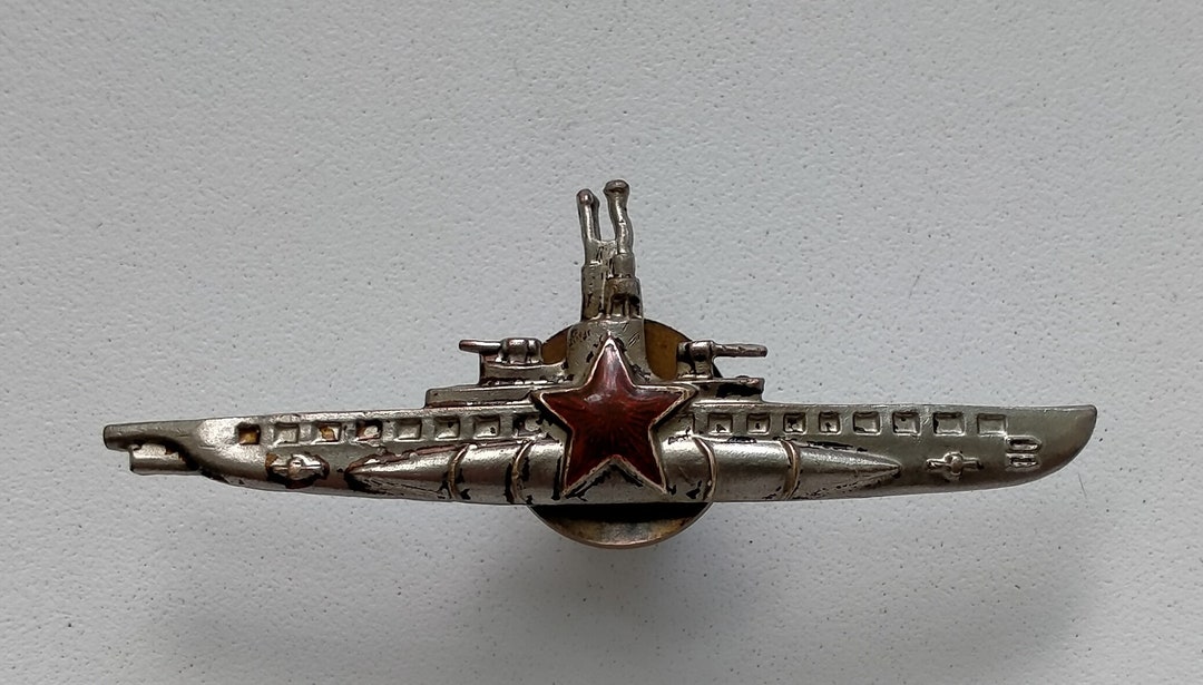 Submarine Commander Original Soviet Badge of the Soviet Navy. Cold War ...