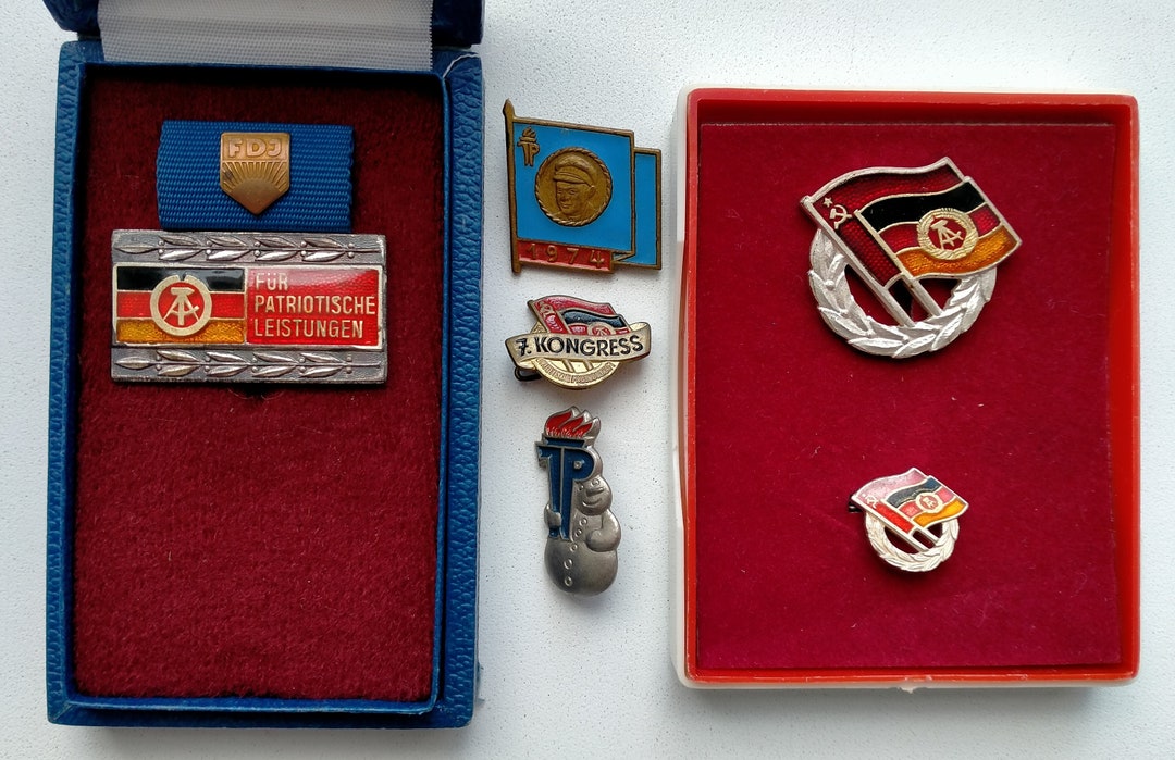 GDR Badges German-soviet Friendship in Silver and Honor of - Etsy