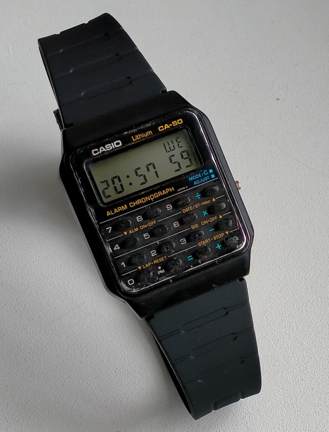 Casio CA-50 Module 437 Alarm Chronograph. Vintage Original - Etsy