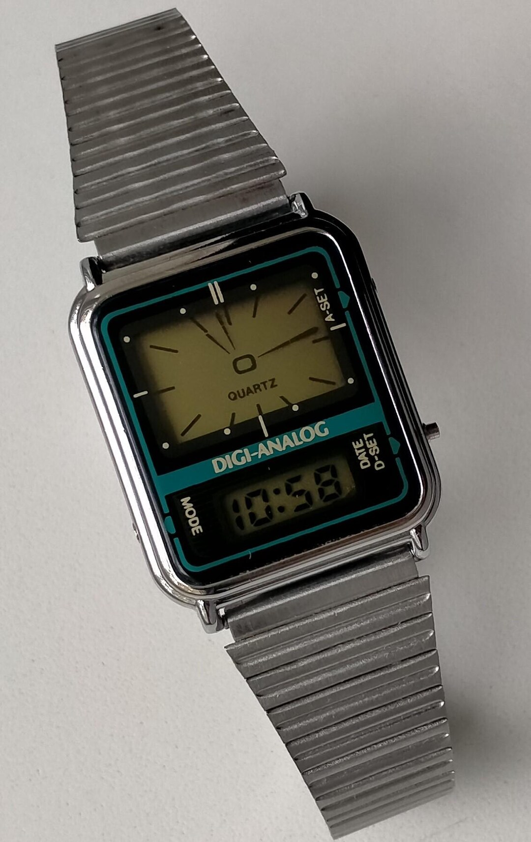 Analog Digital Watch. Model M210. Vintage Original Ana Digi Quartz ...