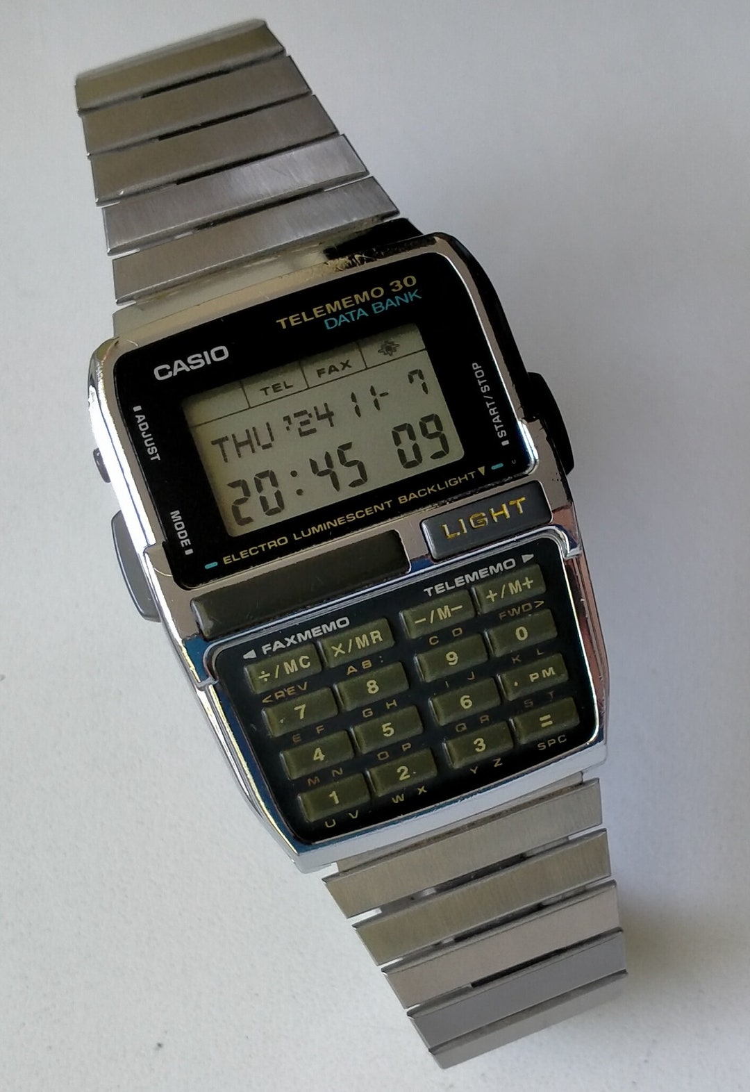 Casio DBC-300 Calculator. Telememo 30. Data Bank. Module 1253. Vintage ...