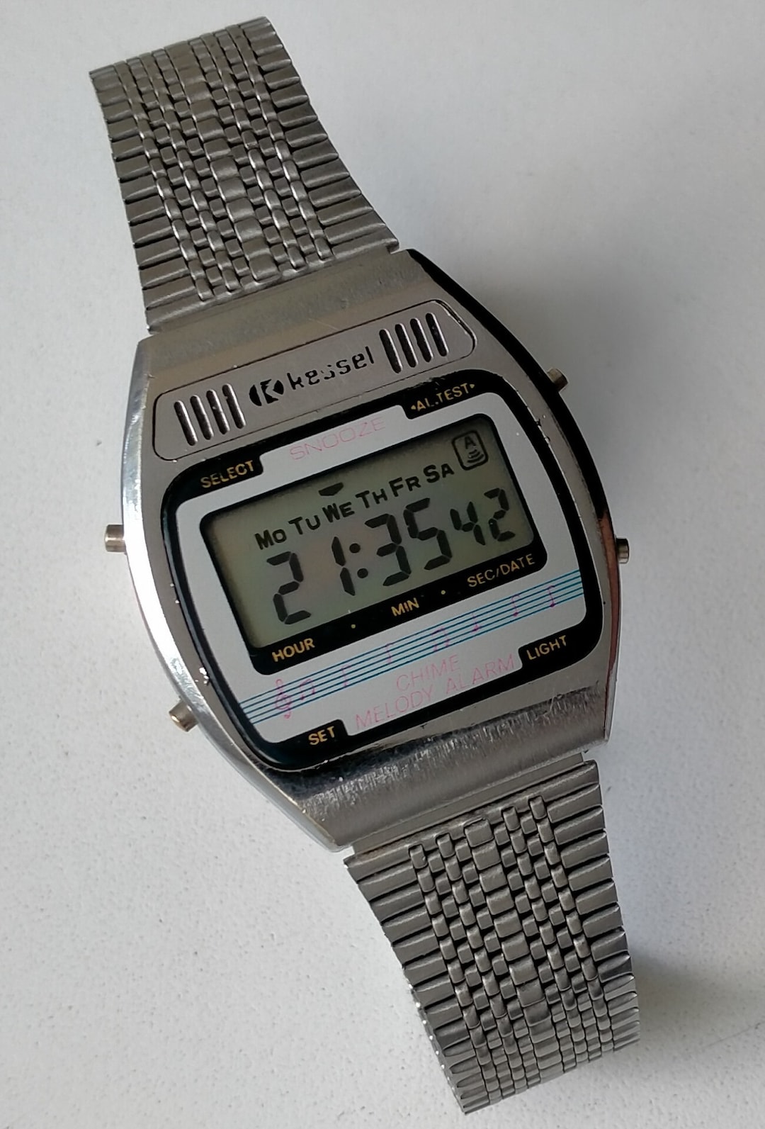 Kessel K60MS Chrono Melody Alarm. Vintage Original Rare Digital Watch ...