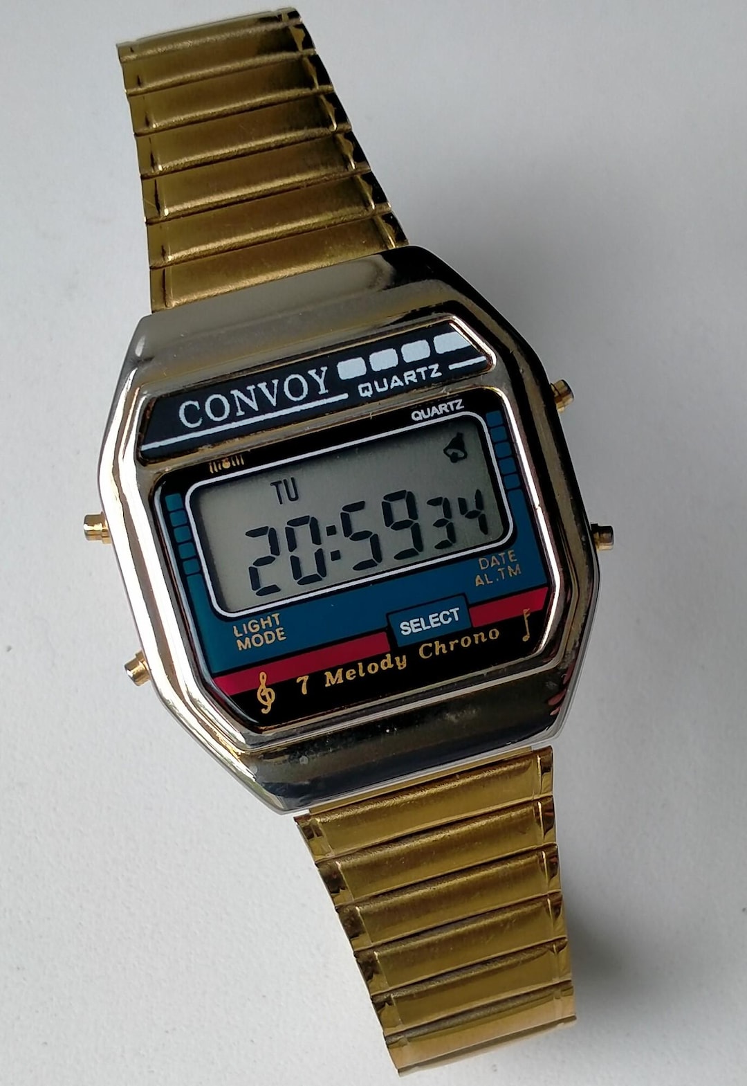 Convoy PF PAM329 Chronograph Melody Alarm. Vintage Original Digital ...
