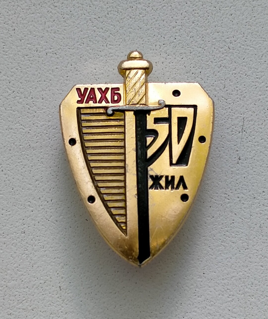 Mongolian KGB Badge. Commemorative Badge of the 50th Anniversary of ...