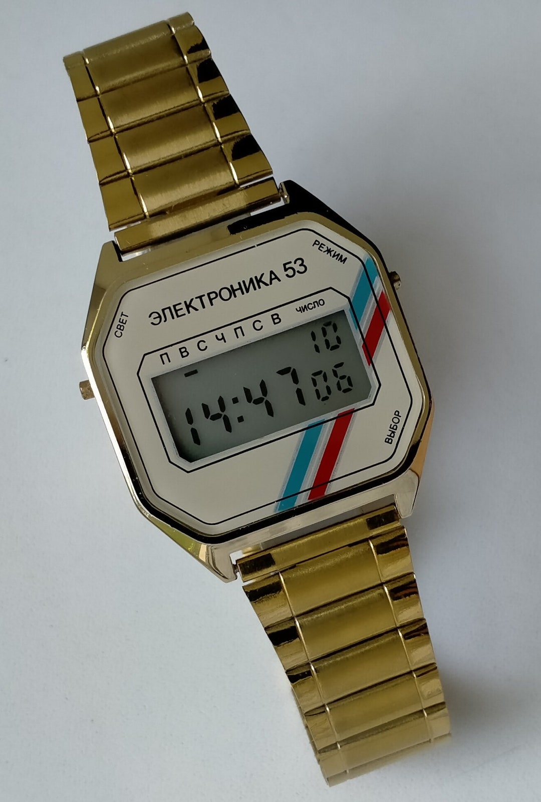 Elektronika 53 Rare Design. Original Vintage Soviet Digital Watch ...