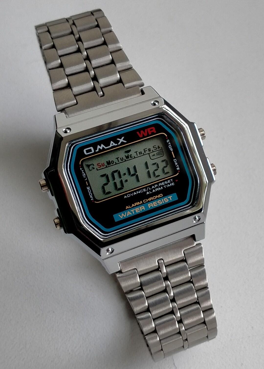 NOS OMAX WR M3-B Alarm Chronograph. Waterproof. Original Vintage ...