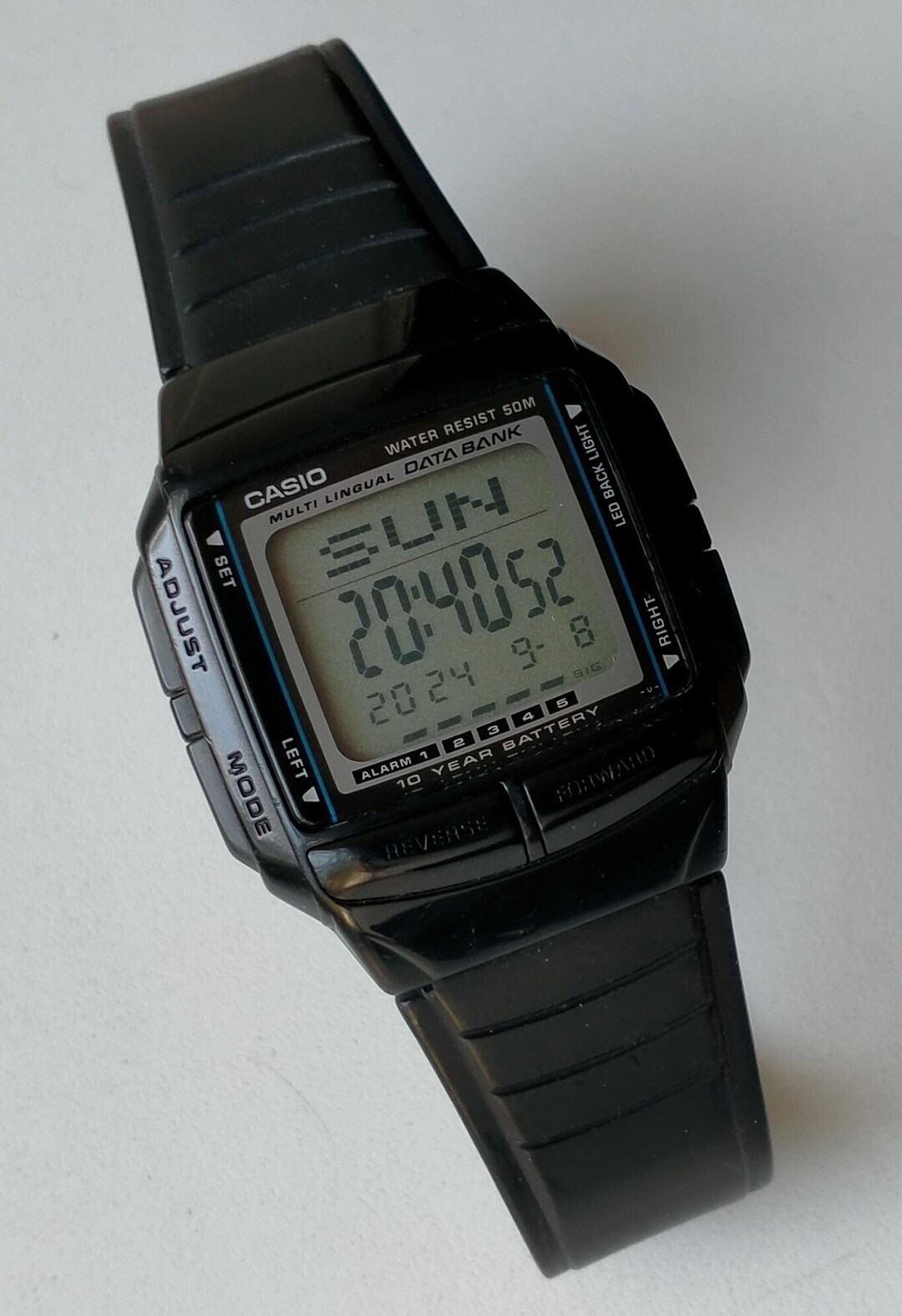 Casio DB-36 2515 Telememo Data Bank Multi Lingual Chronograph. Vintage ...