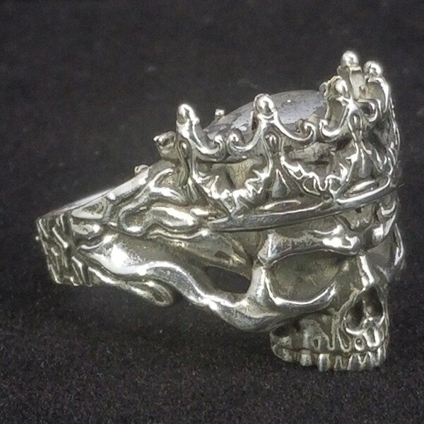 Sterling Skull Ring - Etsy