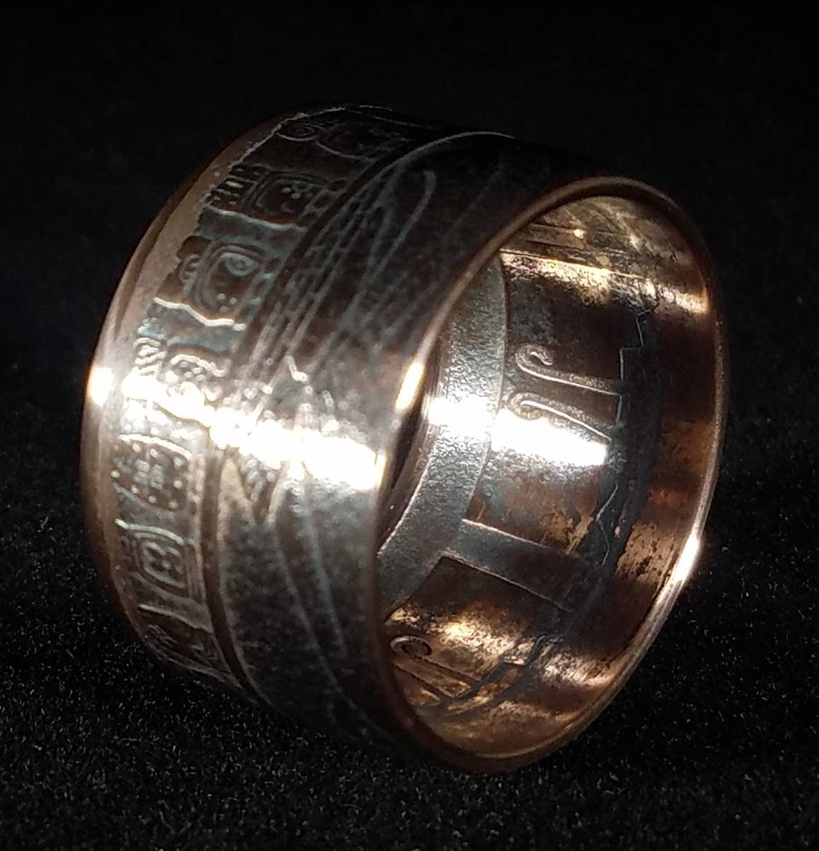 Mayan Calendar 1 Oz Copper Coin Ring - Etsy