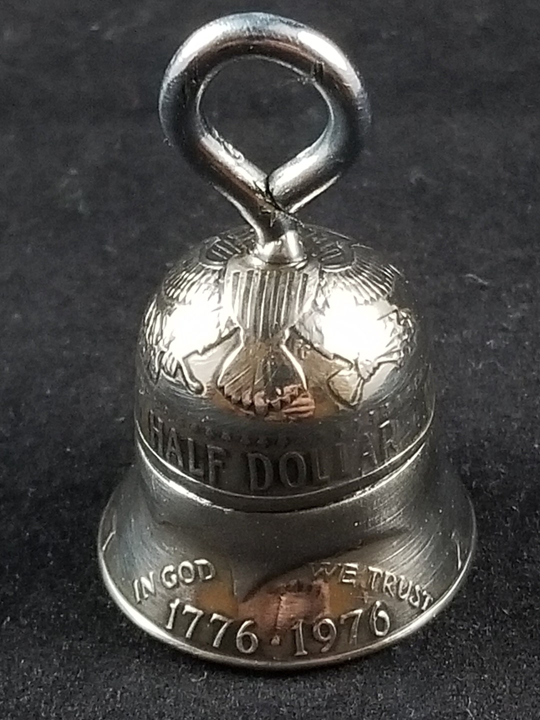 Half Dollar Guardian Angel/gremlin Coin Bell*biker Bell*christmas ...