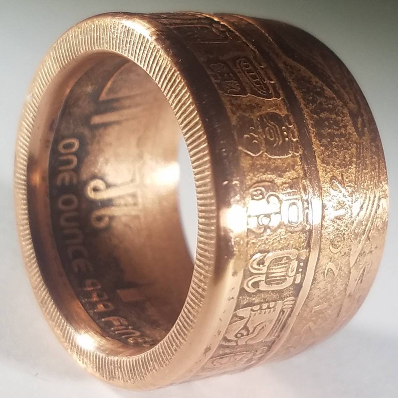 Mayan Calendar 1 Oz Copper Coin Ring - Etsy
