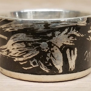 Grim Reaper Ring*pale Horse of Death Ring* Silver Grim Reaper Ring ...