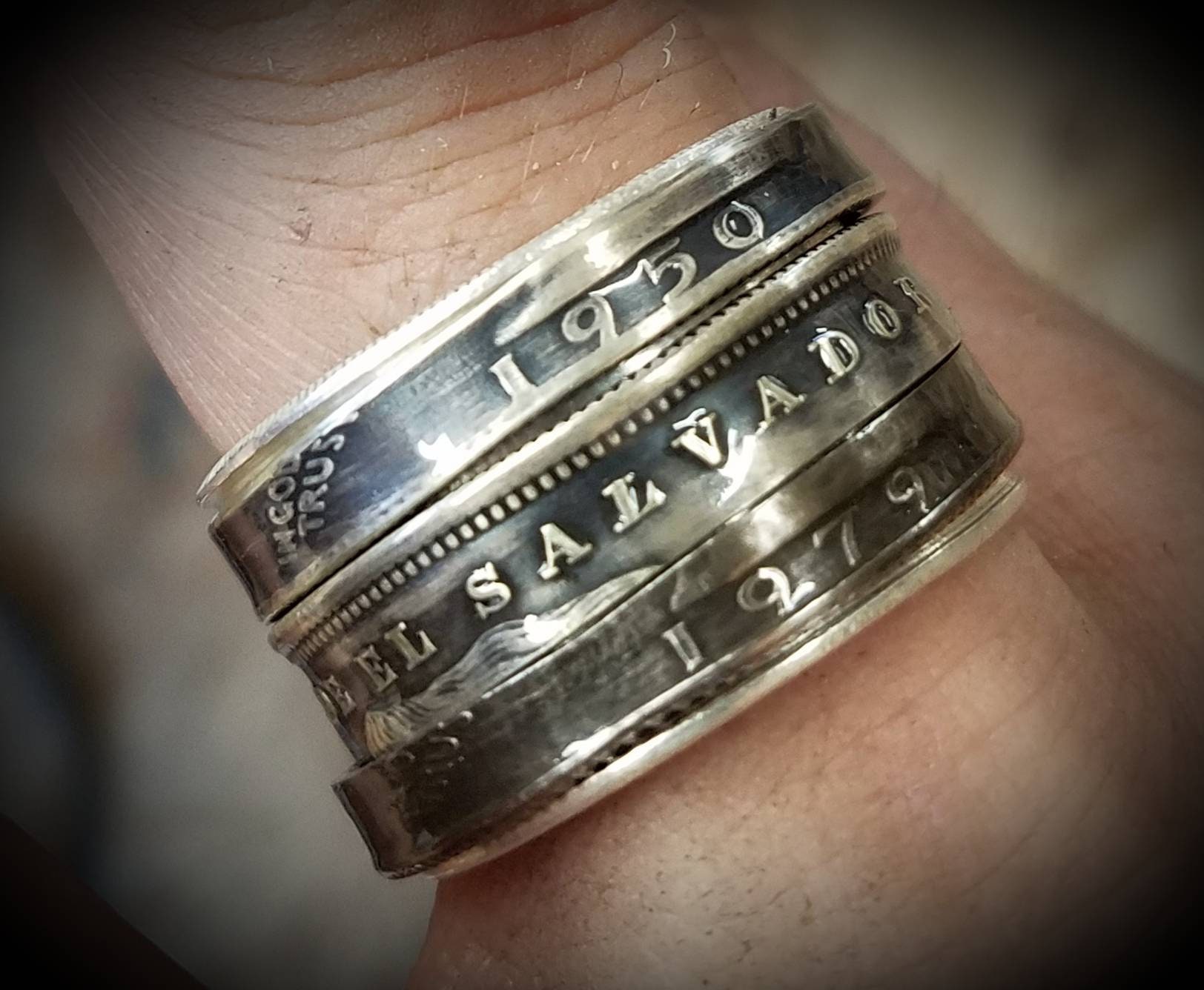 Custom Four Coin, Three Spinner Rings, Coin Ring. - Etsy