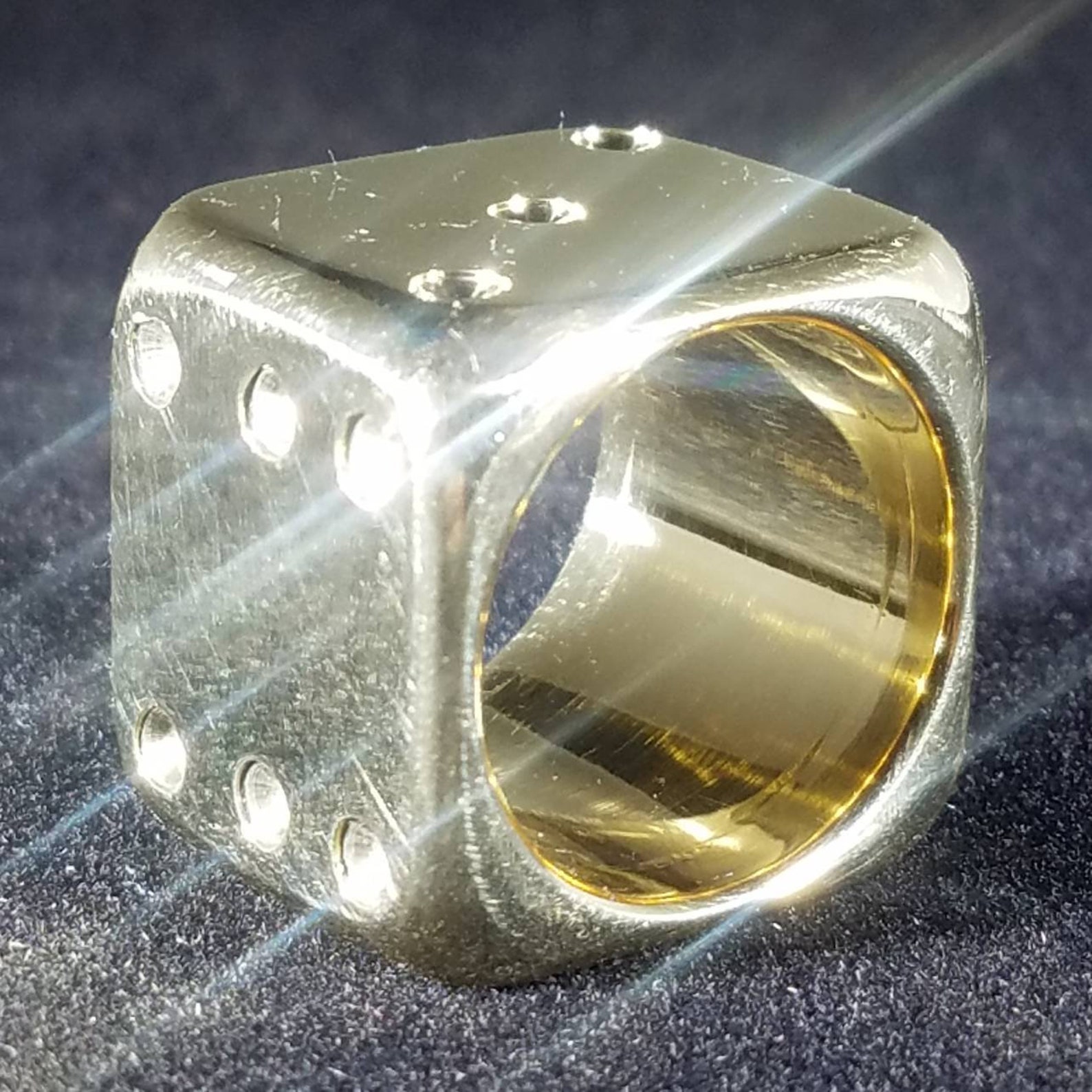 LUCKY DICE RING | Etsy