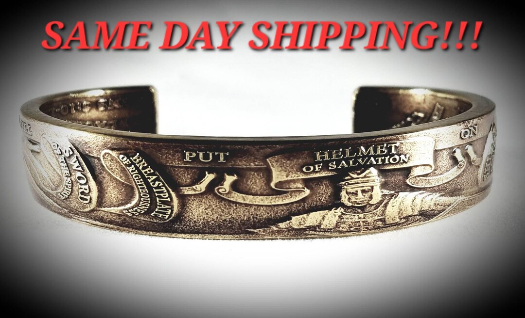 Armor of God Cuff Same Day Shipping Christian Cuff Bible Verse Cuff ...