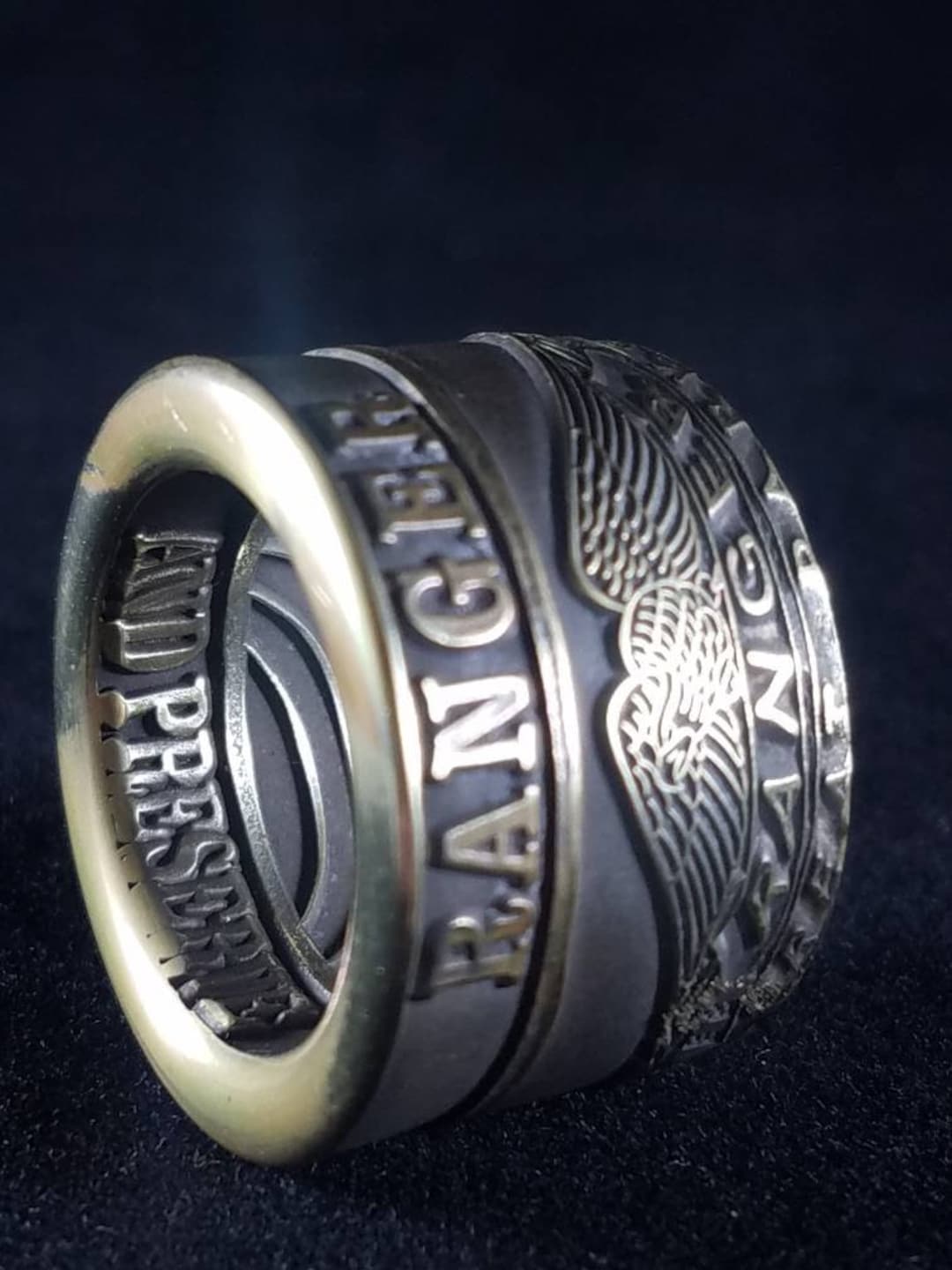 Custom Challenge Coin Ring - Etsy