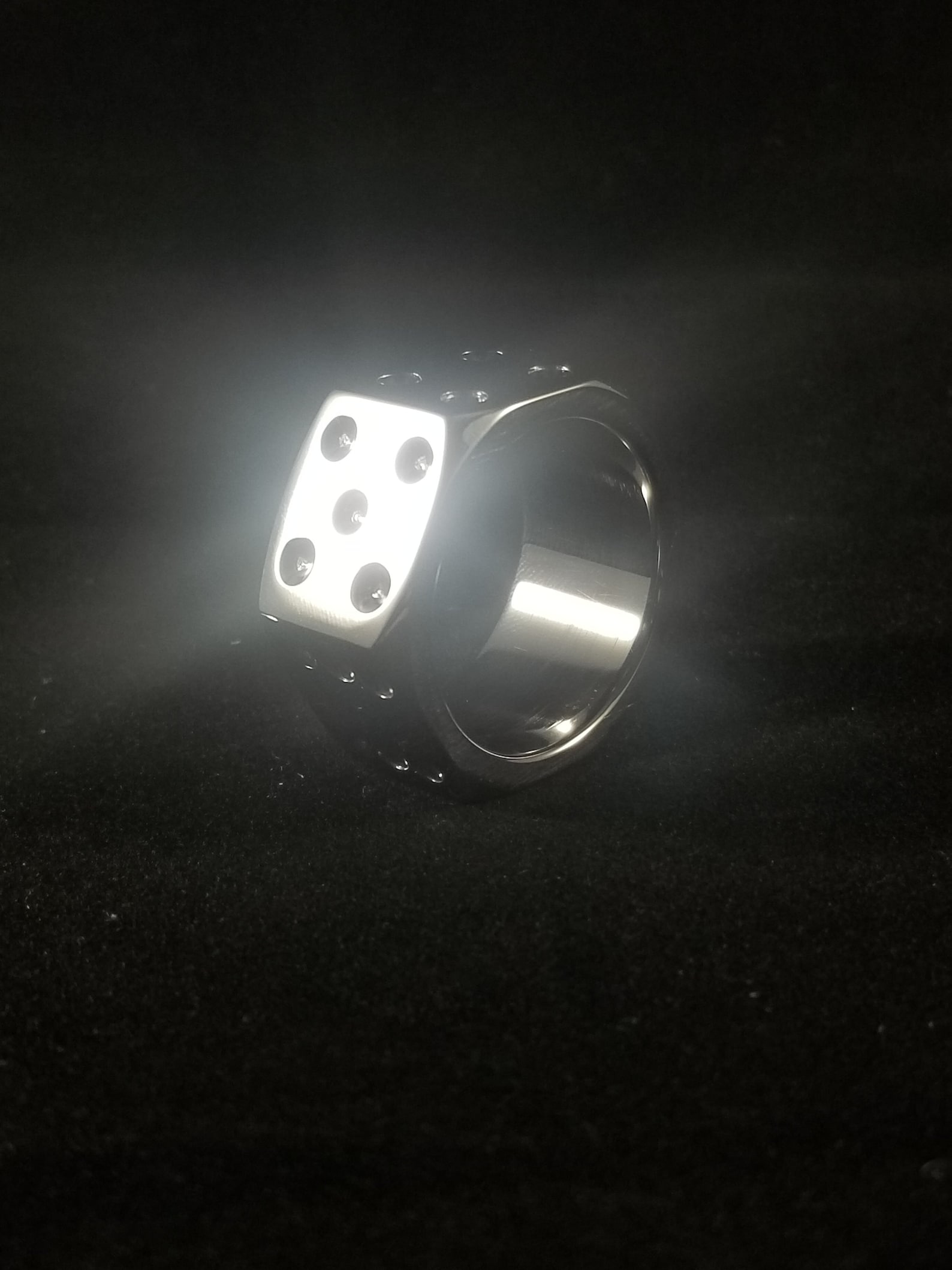 Stainless Steel Dice Ring - Etsy