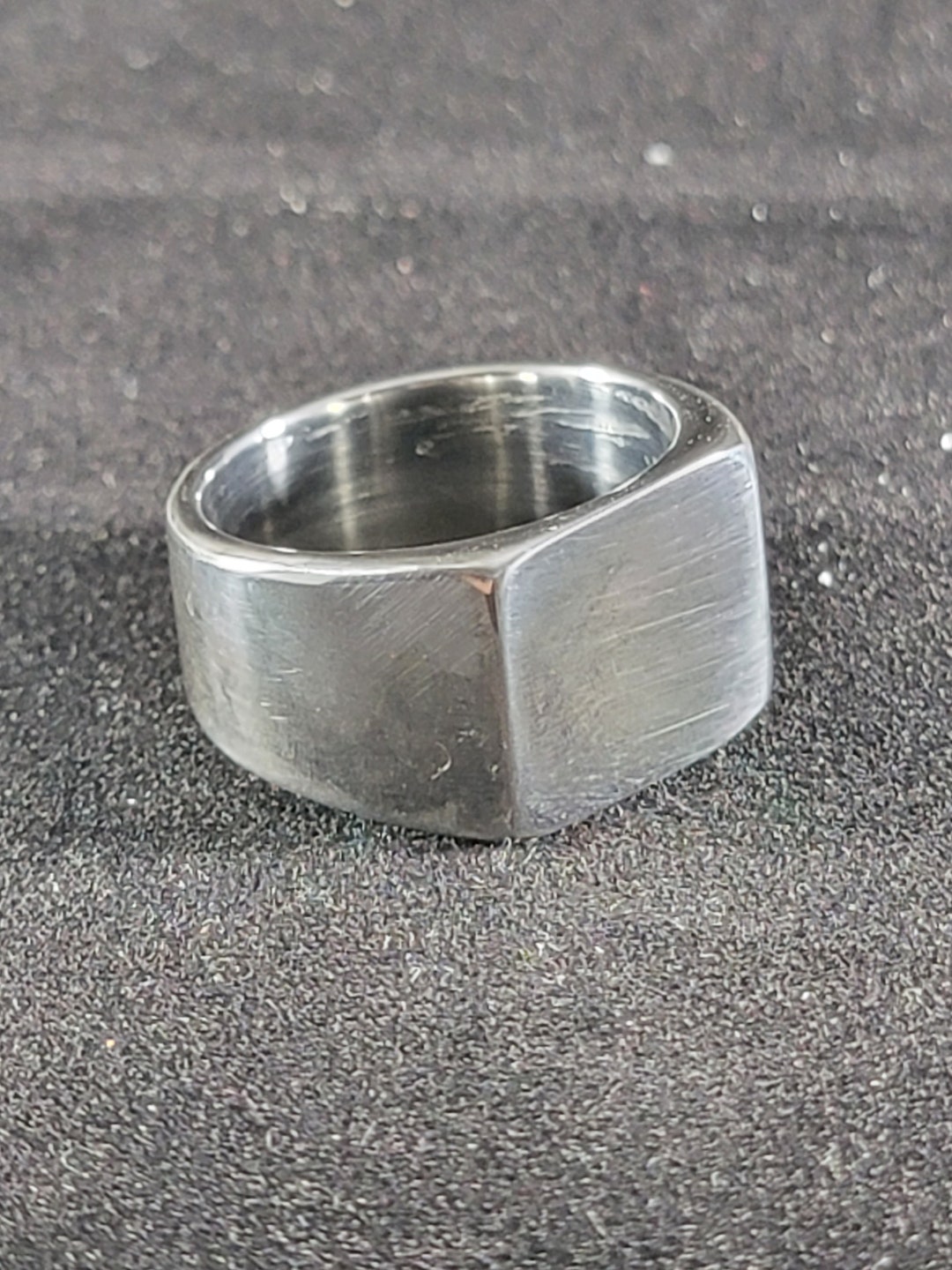Stainless Steel Signet Ring - Etsy