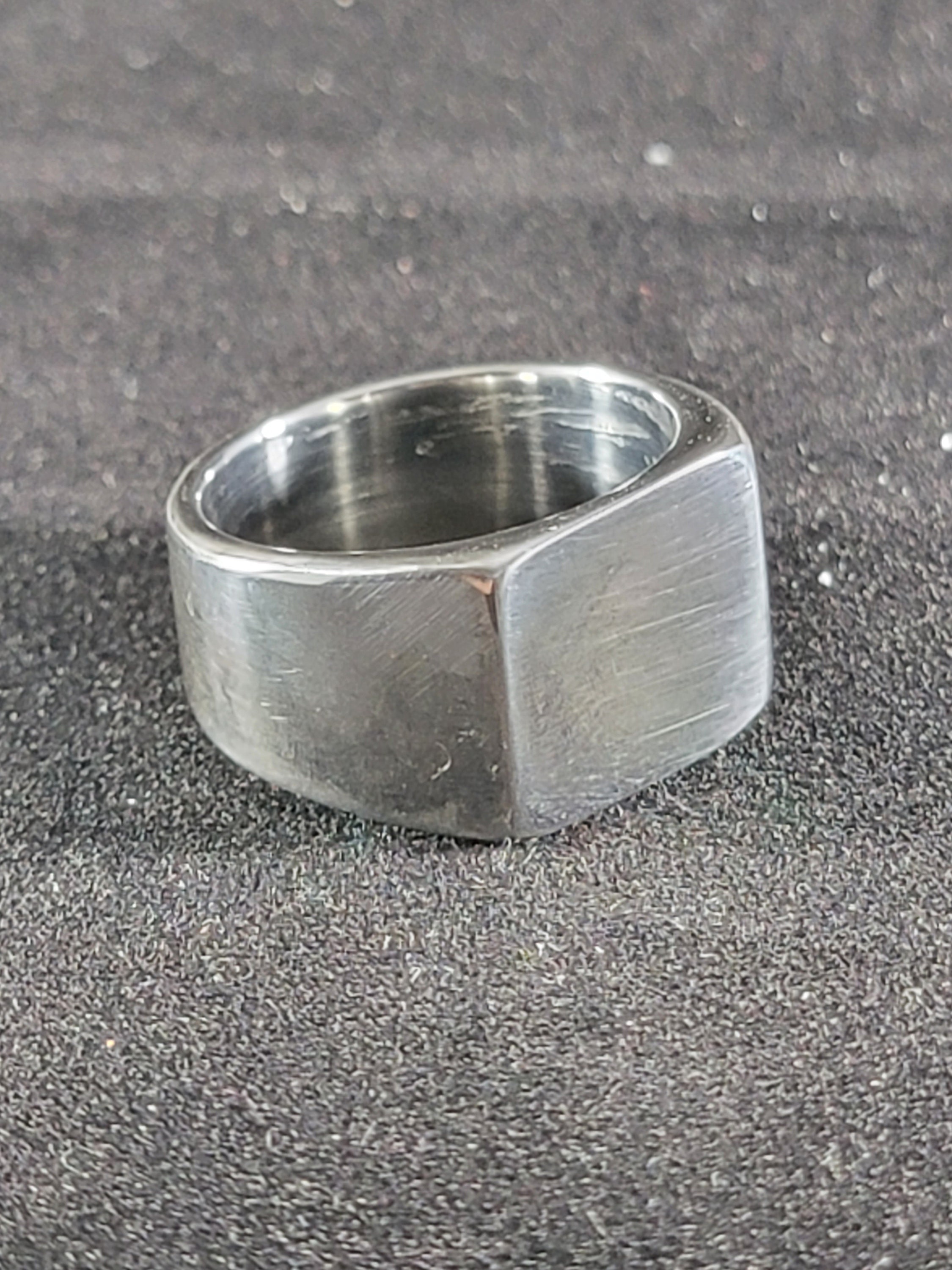 Stainless Steel Signet Ring - Etsy