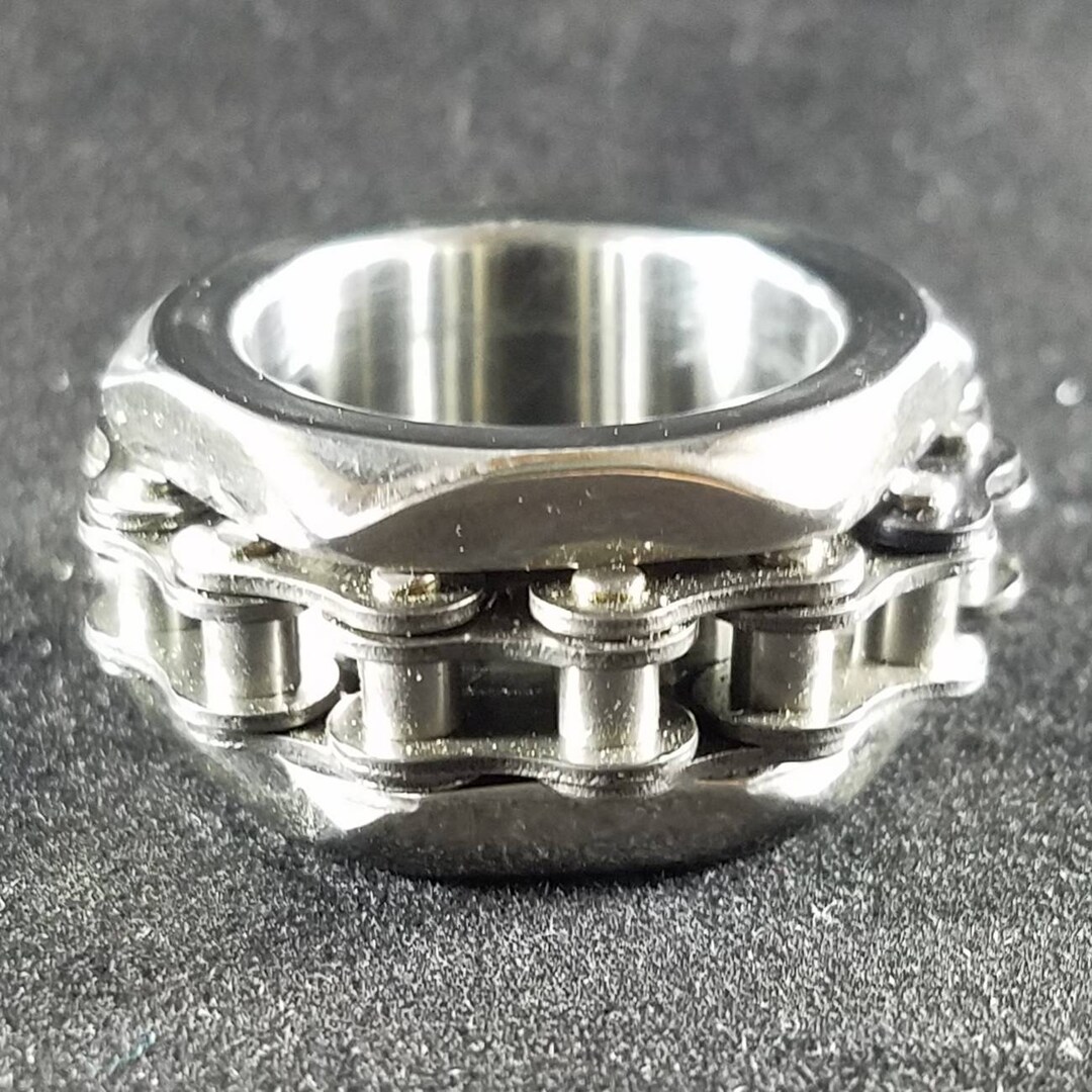 Chained Nut Ring*biker Ring*mechanics Ring*fisticuffs Ring*battle Ring ...