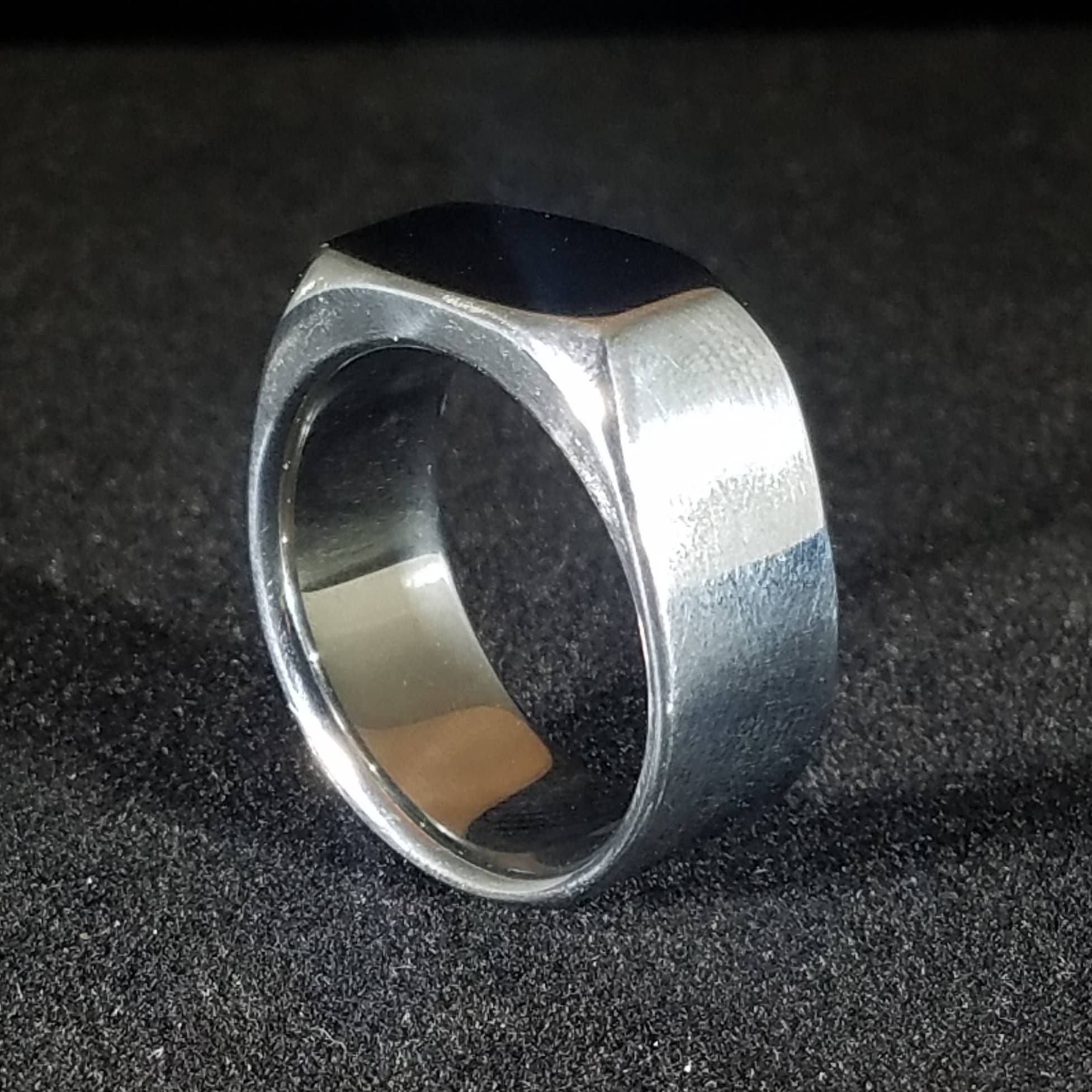 Stainless Steel Signet Ring - Etsy