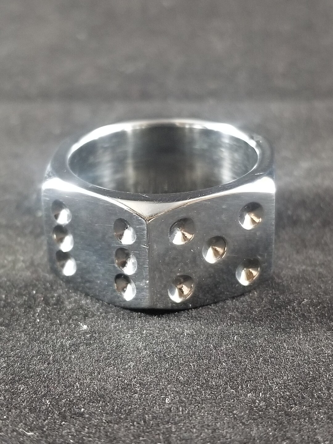 Stainless Steel Dice Ring - Etsy