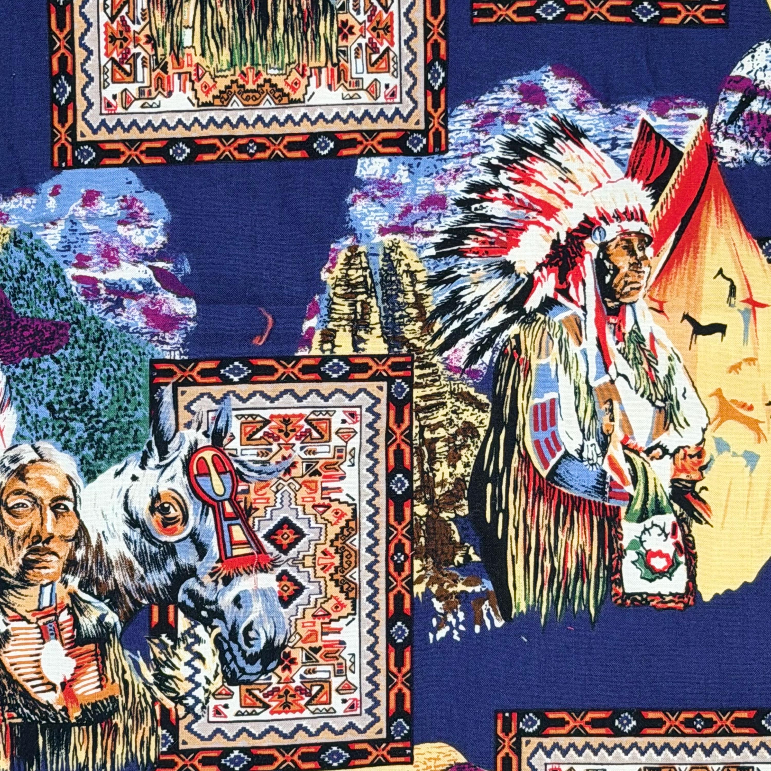 BTY Vintage 90s Cotton Fabric Quilt Craft Sew Junk Journal Mixed Media ...
