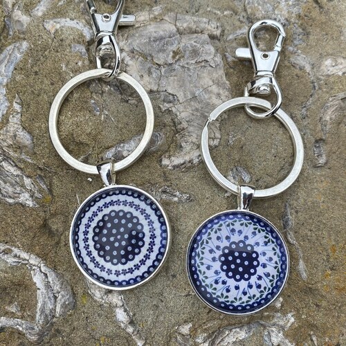 Polish Pottery Key Ring Polish Pottery Gift Key Ring With - Etsy