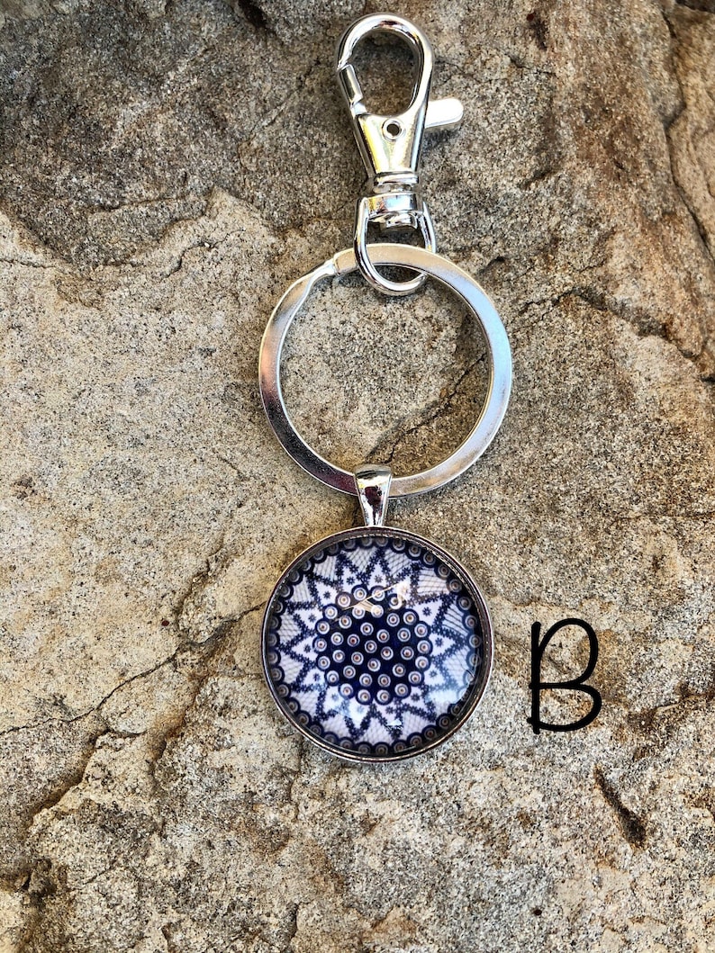 Polish Pottery Key Ring Polish Pottery Gift Key Ring With - Etsy