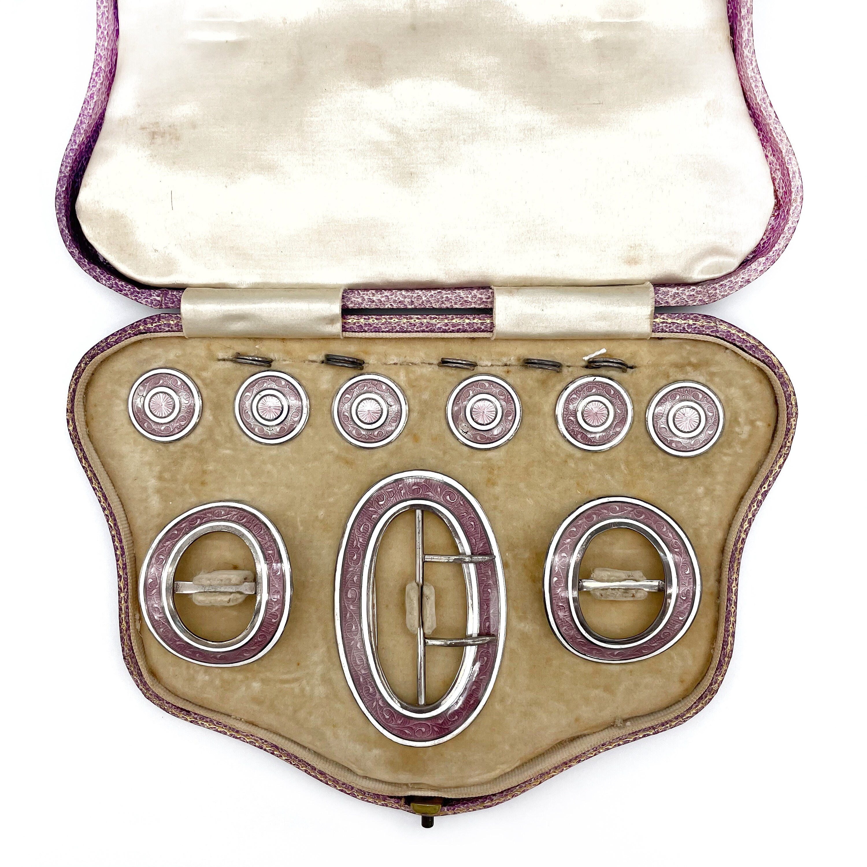 Edwardian Lavender Buckle and Button Suite - Etsy