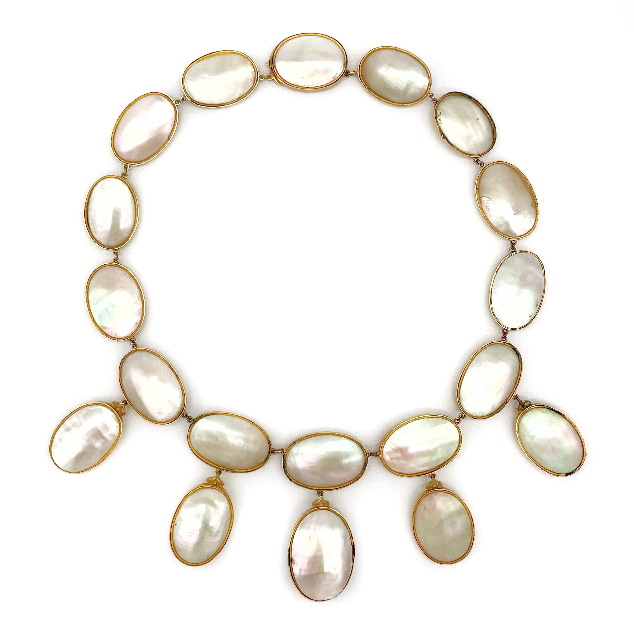 Georgian Coque De Perle Fringe Riviere Necklace - Etsy UK