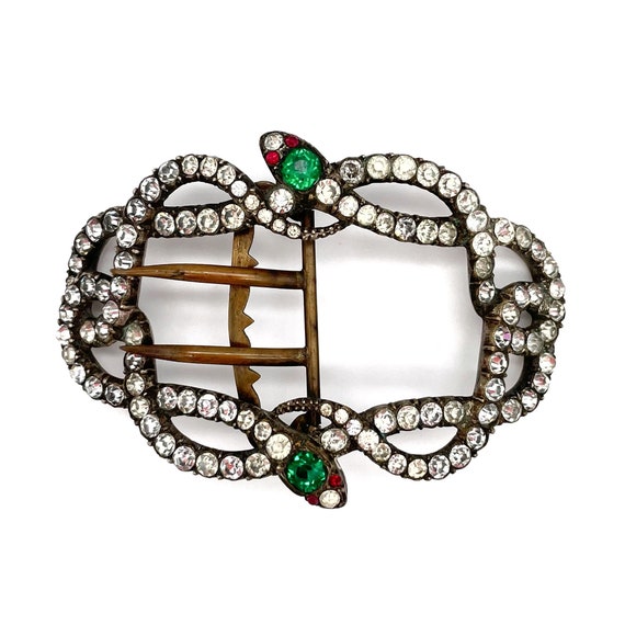 Georgian Double Snake Paste Buckle | Etsy