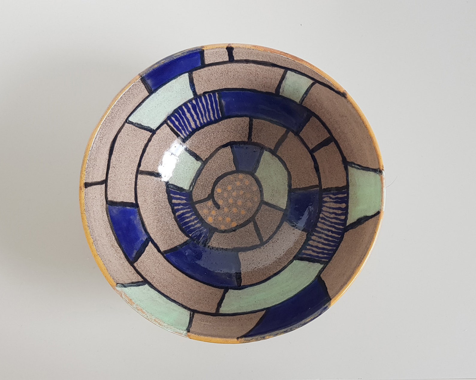 Blue Pottery Bowl Ceramic Bowl Pottery Handmade Salad Bowl | Etsy