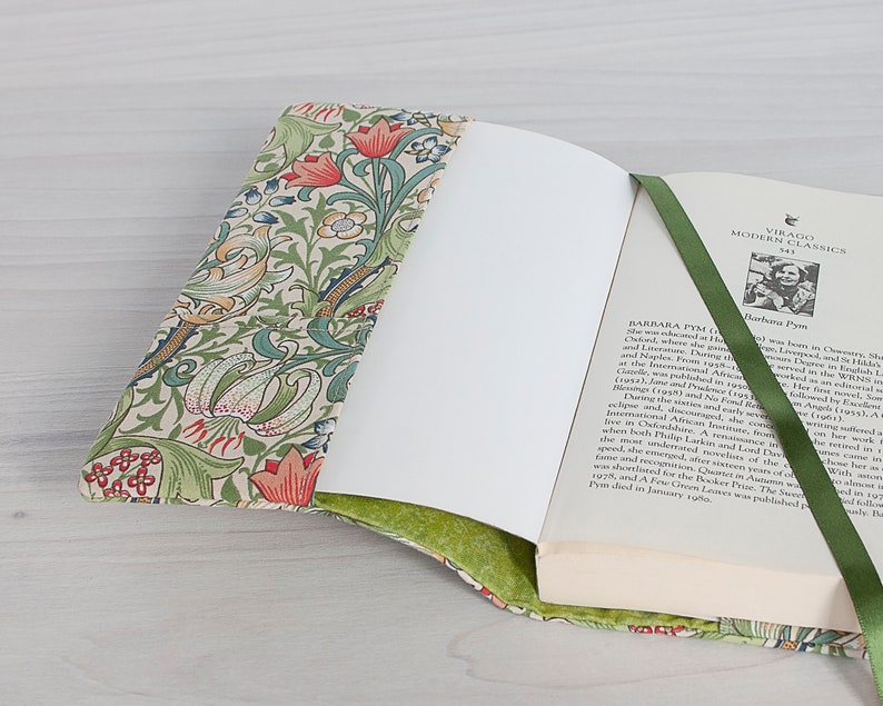 Fabric Book Cover, Padded Novel Paperback Book Protector, Soft Bible ...