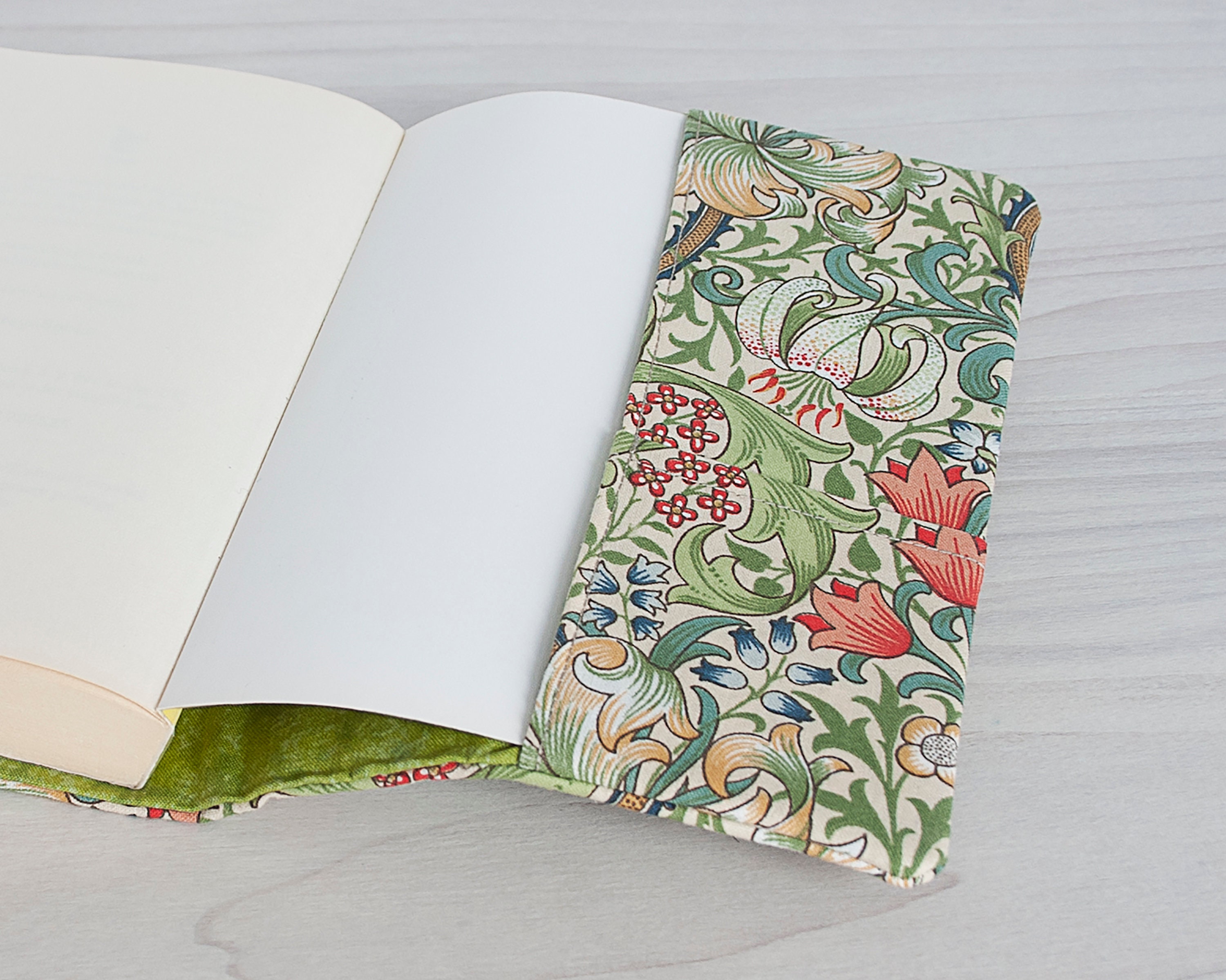 Fabric Book Cover, Padded Novel Paperback Book Protector, Soft Bible ...