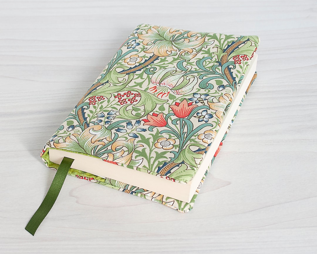 Fabric Book Cover, Padded Novel Paperback Book Protector, Soft Bible ...
