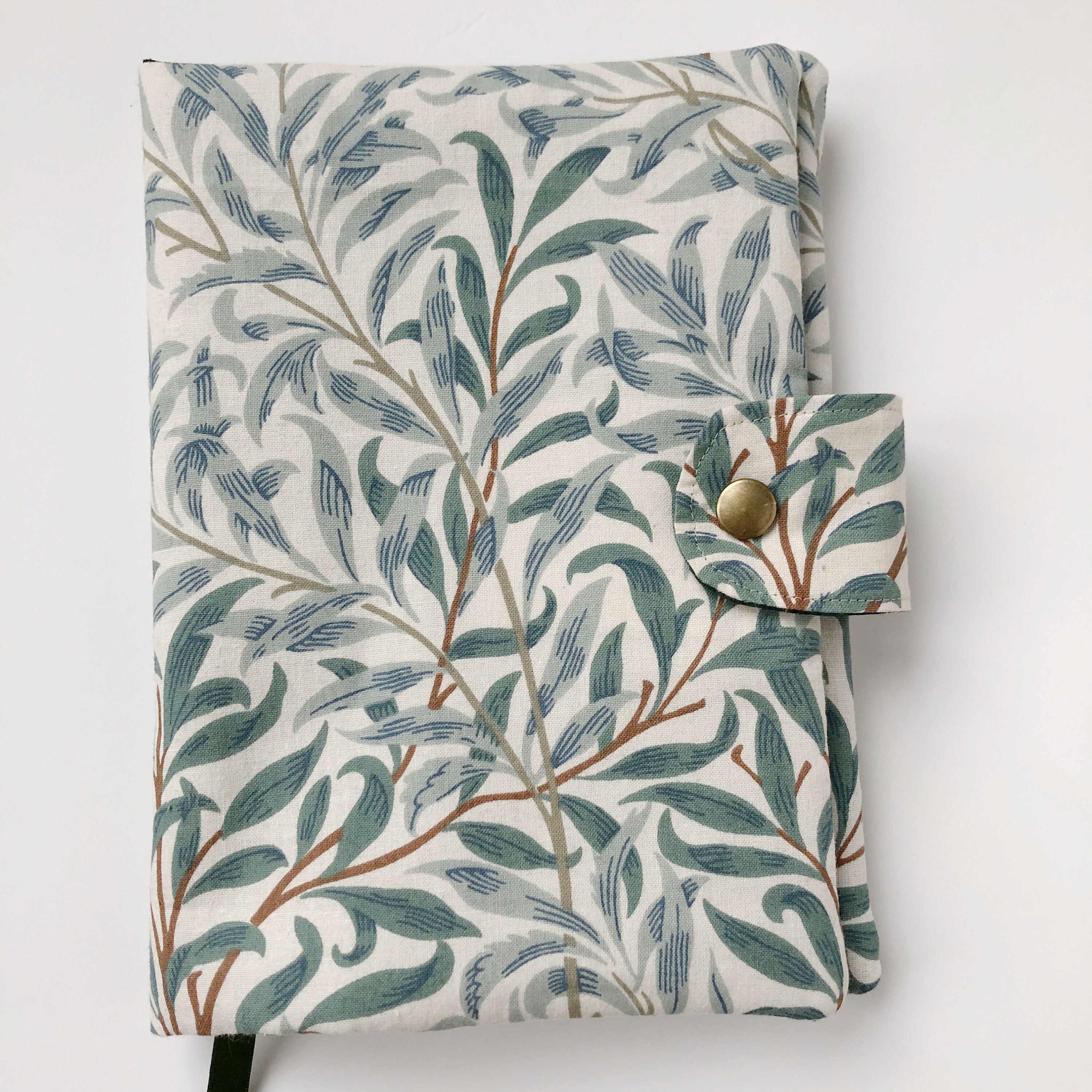 Zipper Pocket Cover With Closure, Fabric Book Cover, A5 Planner Cover ...