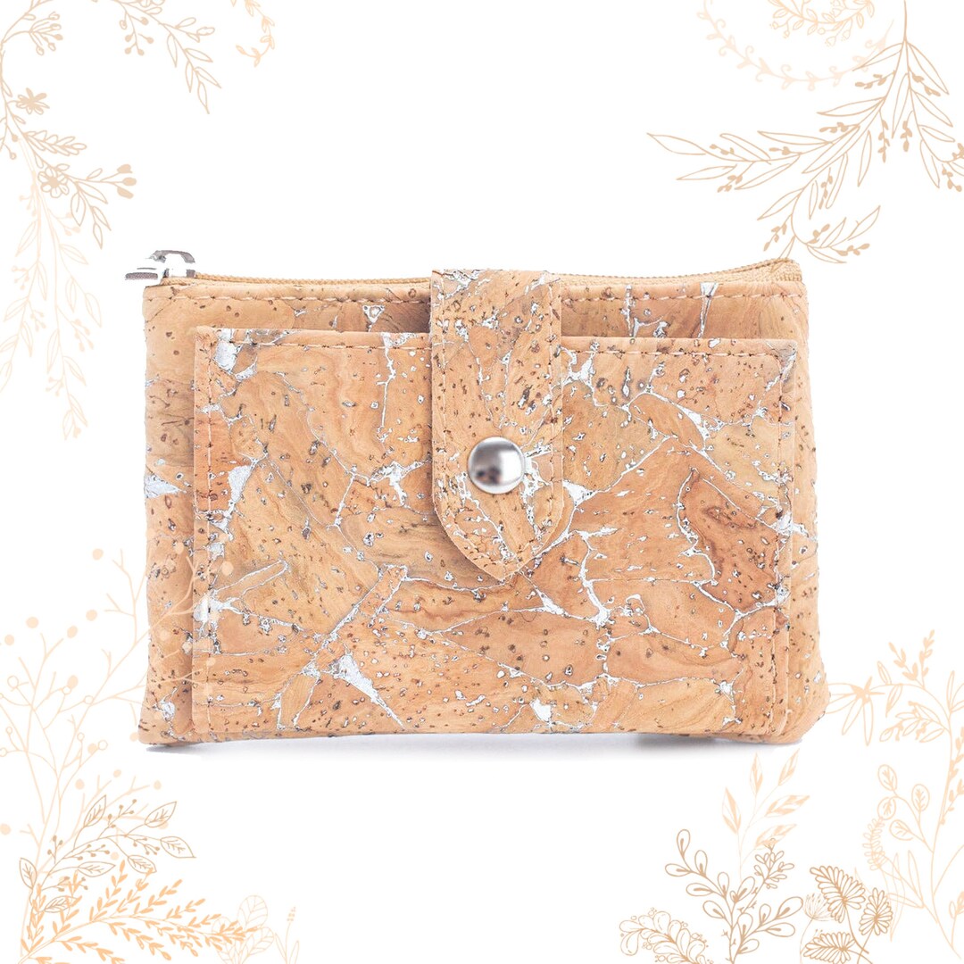 Small Cork Wallet. Vegan Friendly Vegetable Leather. YOK CORK Shop - Etsy